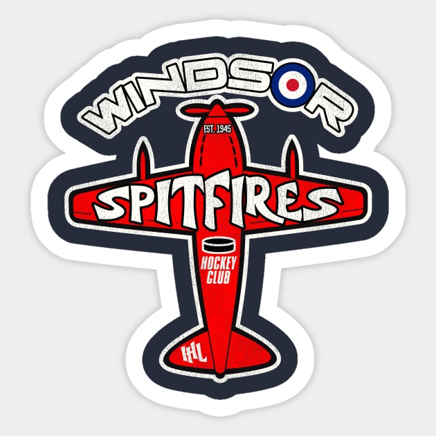 Defunct Windsor Spitfires Hockey Team - Hockey - Sticker | TeePublic Defunct Windsor Spitfires Hockey Team - Hockey - Sticker | TeePublic